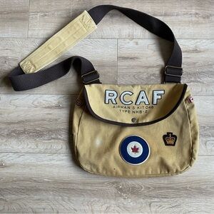 Red Canoe | Bags | Vintage Rcaf Messenger Bag Red Canoe Military Canvas ...